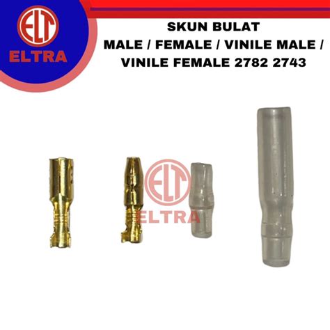 Jual Terminal Skun Bulat Male Female 2782 2743 Vinyl Vinile Insulator