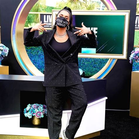 Lily Singh Takes Indian Farmers Protests To Grammy Red Carpet