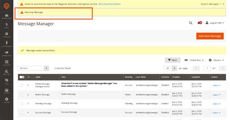 Magento 2 Admin Message Manager Display Role Based Messages In Your Magento Backend