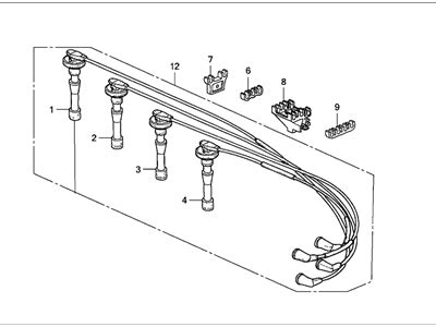 32700-PHK-003 - Genuine Honda Wire Assembly, Ignition