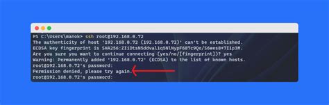 how to fix the ssh permission denied error corpit