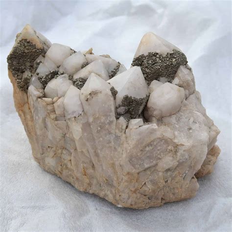 Pyrite On Quartz Display Pieces Albion Fire And Ice