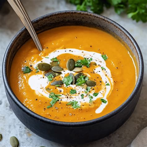 Receta De La Sopa De Calabaza Semillas De Calabaza Tostadas Aceite