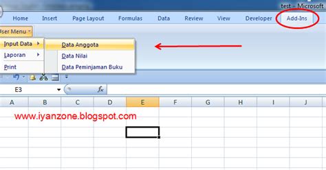 Tutorial Membuat Menu Baru Di Worksheet Menu Bar Excel Dengan Kode Macro VBA Tutorial MS OFFICE