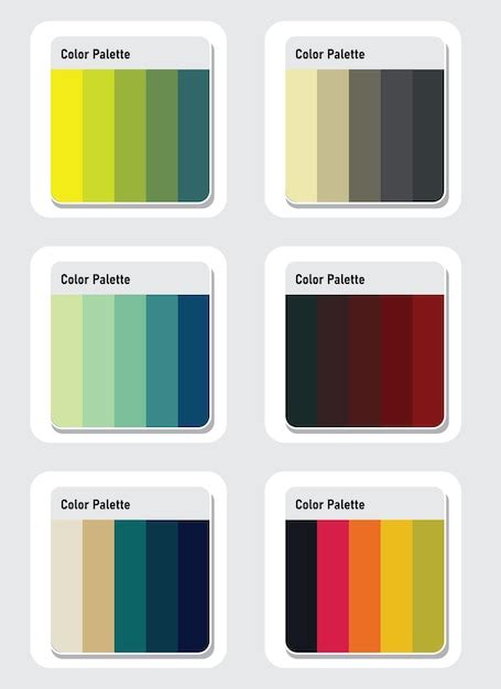 Premium Vector Color Palette Set