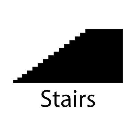 Vector Icono De Escaleras Vector Premium