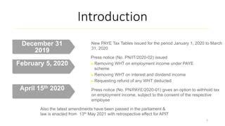 Advance Personal Income TAX APIT Sri Lanka PDF Business