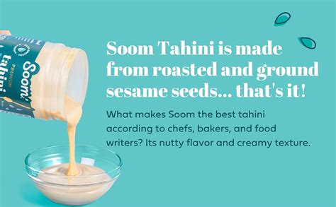 Soom Foods Single Source Pure Ground Sesame Tahini Paste 11oz 2 Pack