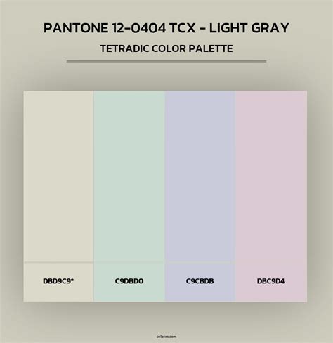 Pantone 12 0404 Tcx Light Gray Color Palettes