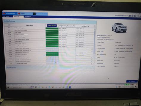2018 Up Ford Ranger Electric Power Steering Rack Programming P G