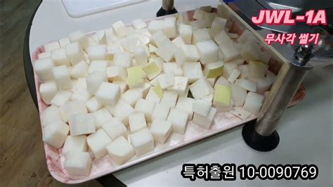 43식품기계야채절단기깍두기절단기무절단기깍두기쉽게써는기계jwv 200ajwl 1a 무가공기계에 관한 모든 동영상을
