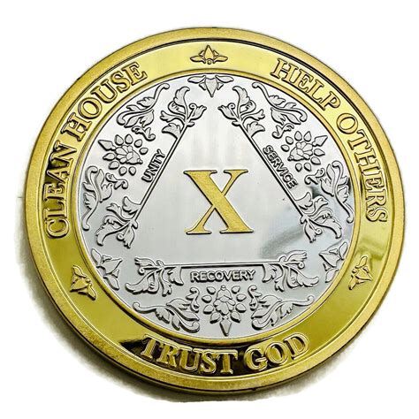 10 Year Aa Medallions Ten Year Alcoholics Anonymous Coins And Chips