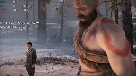 Gaming On Intel I7 1165g7 Xe Igpu God Of War Fidelityfx Youtube