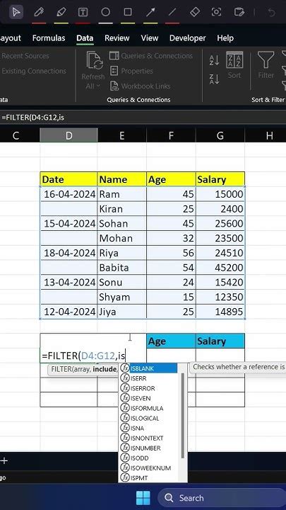 Filter Isblank Formula In Excel Exceltutorial Computer Varil
