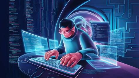 Premium Photo Programming Code Abstract Technology Background Of