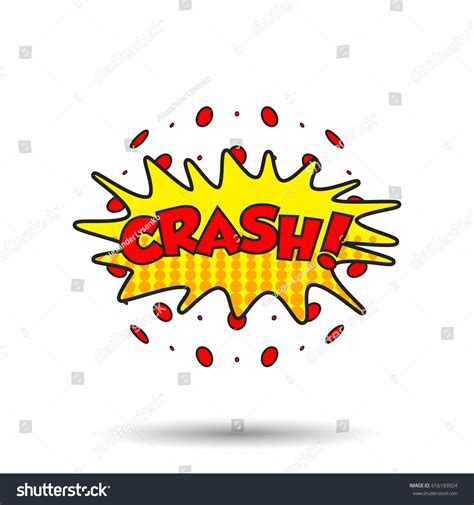 Crash Comic Sound Effects Sound Bubble Stock Vector Royalty Free