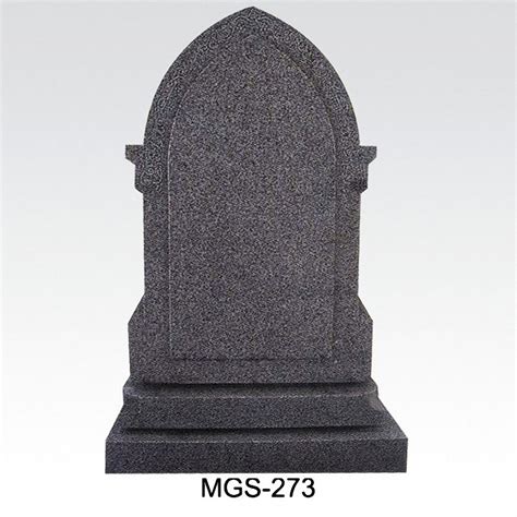 England Granite Cemetery Gothic Top Headstone Unique Handcrafted