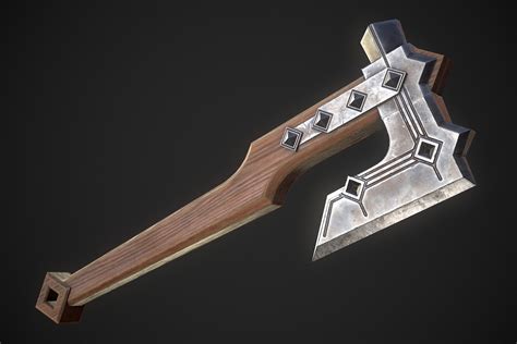 dwarf axe 3d weapons unity asset store