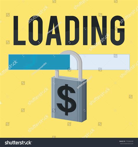 Loading Bar Locked Vector Illustration Net Stock Vector Royalty Free