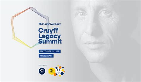 Cruyff Legacy Summit Johan Cruyff Institute And Johan Cruyff