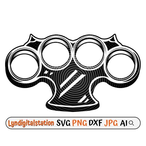 Knuckles Svg Brass Knuckle Clipart Street Fighting Cut File