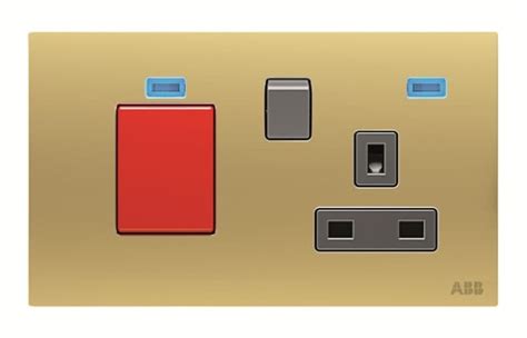 Abb2cla643749n1701 Abb Abb Gold 1 Gang Plug Socket 2 Poles 13a Bs Outdoor Use 248 7662 Rs