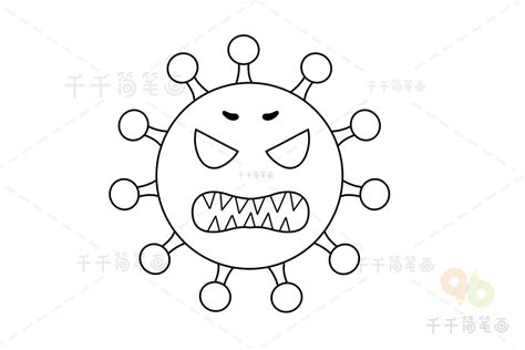 新型冠状病毒步骤教程 新型冠状病毒简笔画