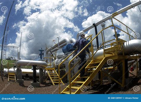 Natural Gas Pipeline Compression Station Brazil Editorial Natural Gas Pipeline Compression Station Brazil Editorial
