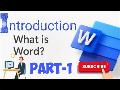 MS WORD INTRODUCTION (Part-1) - YouTube