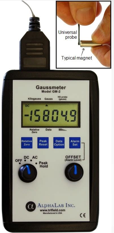 Gaussmeter Model Gm2 Alphalab Inc