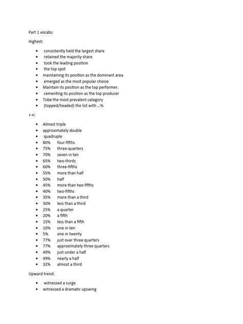 Part 1 Vocabs Pdf Economies