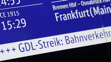 GDL ruft zum nächsten Streik bei der Bahn auf