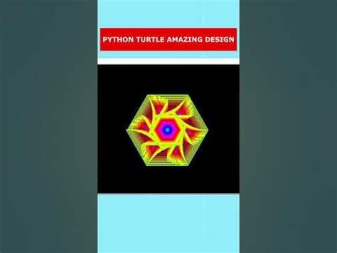 Python Turtle Graphics Code-Amazing Hexagon 2D Shape Drawing. - YouTube