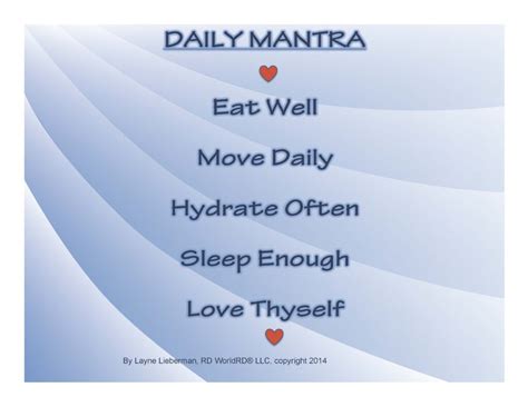 Good Health Mantra Worldrd® By Layne Lieberman Rd