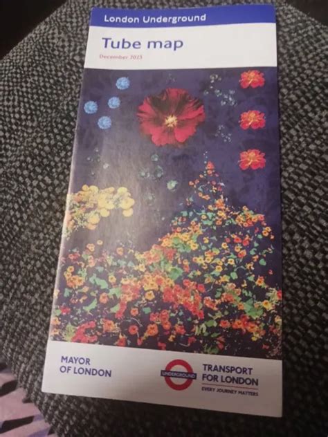 NEW LATEST CURRENT London Underground Pocket Tube Map December 2023 0