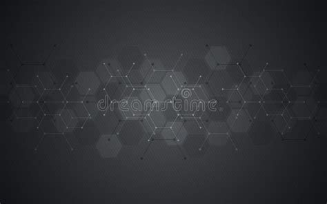 Illustration Of Geometric Abstract Background With Hexagons Pattern