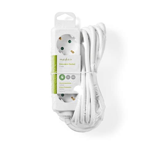 Extension Socket Type F Cee 7 7 3 Way 3 00 M 3680 W 16 A