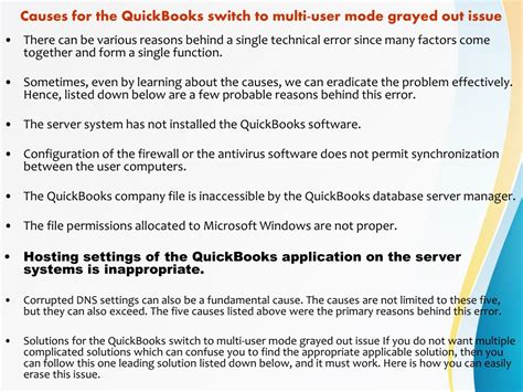 PPT QuickBooks Switch To Multi User Mode PowerPoint Presentation Free Download ID 11767952