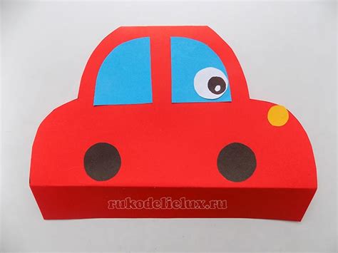 Машинка из бумаги