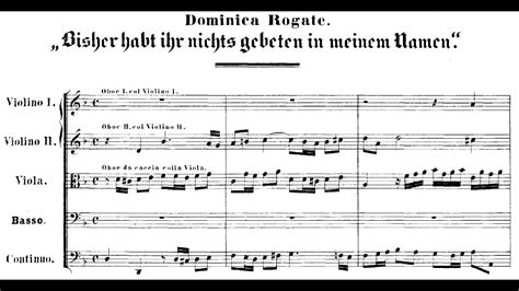 Johann Sebastian Bach Cantata Bisher Habt Ihr Nichts Gebeten In