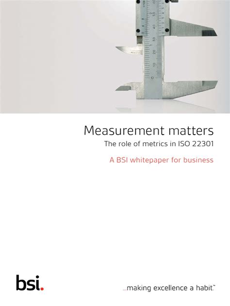 Bcm Metrics Whitepaper Download Free Pdf Performance Indicator Audit