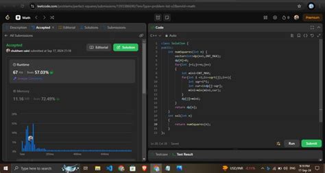 How I Solved Perfect Squares Problem On Leetcode Shubham Saini Posted On The Topic Linkedin