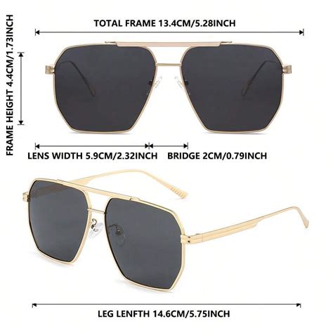 Óculos de sol polarizados quadrados oversized retro para mulheres e