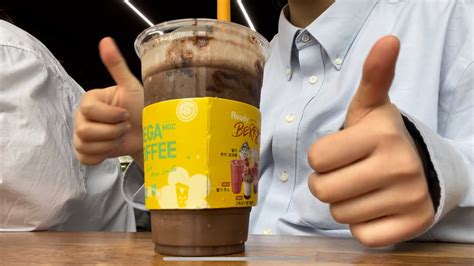 메가커피 리얼초코 프라페 Youtube