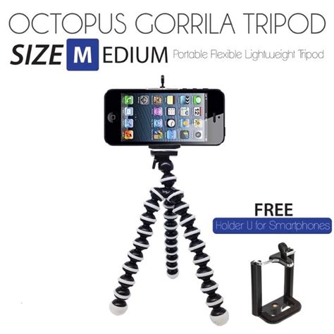 Jual Tripod Gorilla Gorila Pod Gorillapod Size L Holder U Ukuran Medium Shopee Indonesia