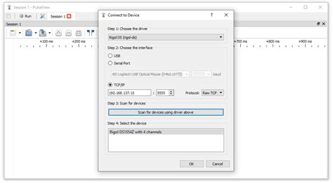 การใชงานซอฟตแวร PulseView รวมกบออสซลโลสโคป RIGOL DS1054Z IoT Engineering Education