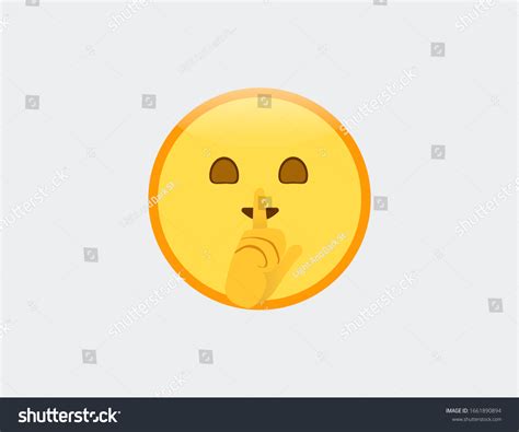 Shush Face Emoji Over 116 Royalty Free Licensable Stock Vectors