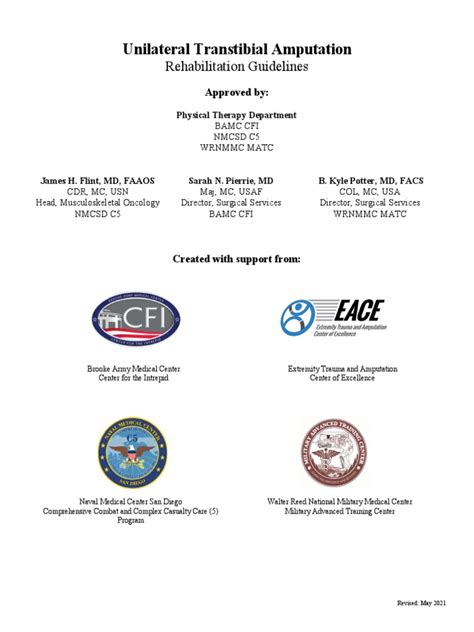 Tta Protocol Updated May 2021 Pdf Amputation Prosthesis