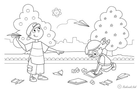 1 червня день захисту дітей Розмальовки роздрукувати бесплатно