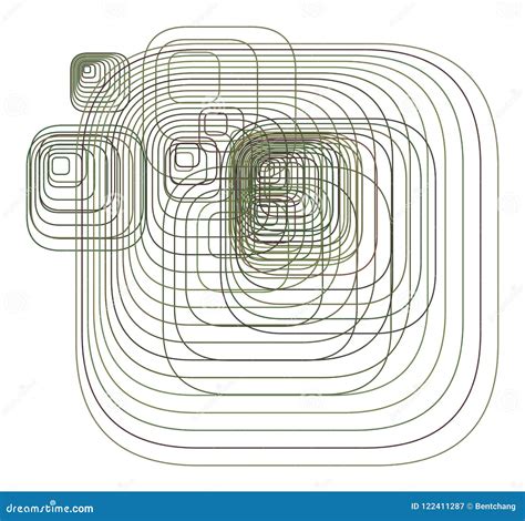 Artistic Rounded Rectangle Background Pattern Abstract Vector